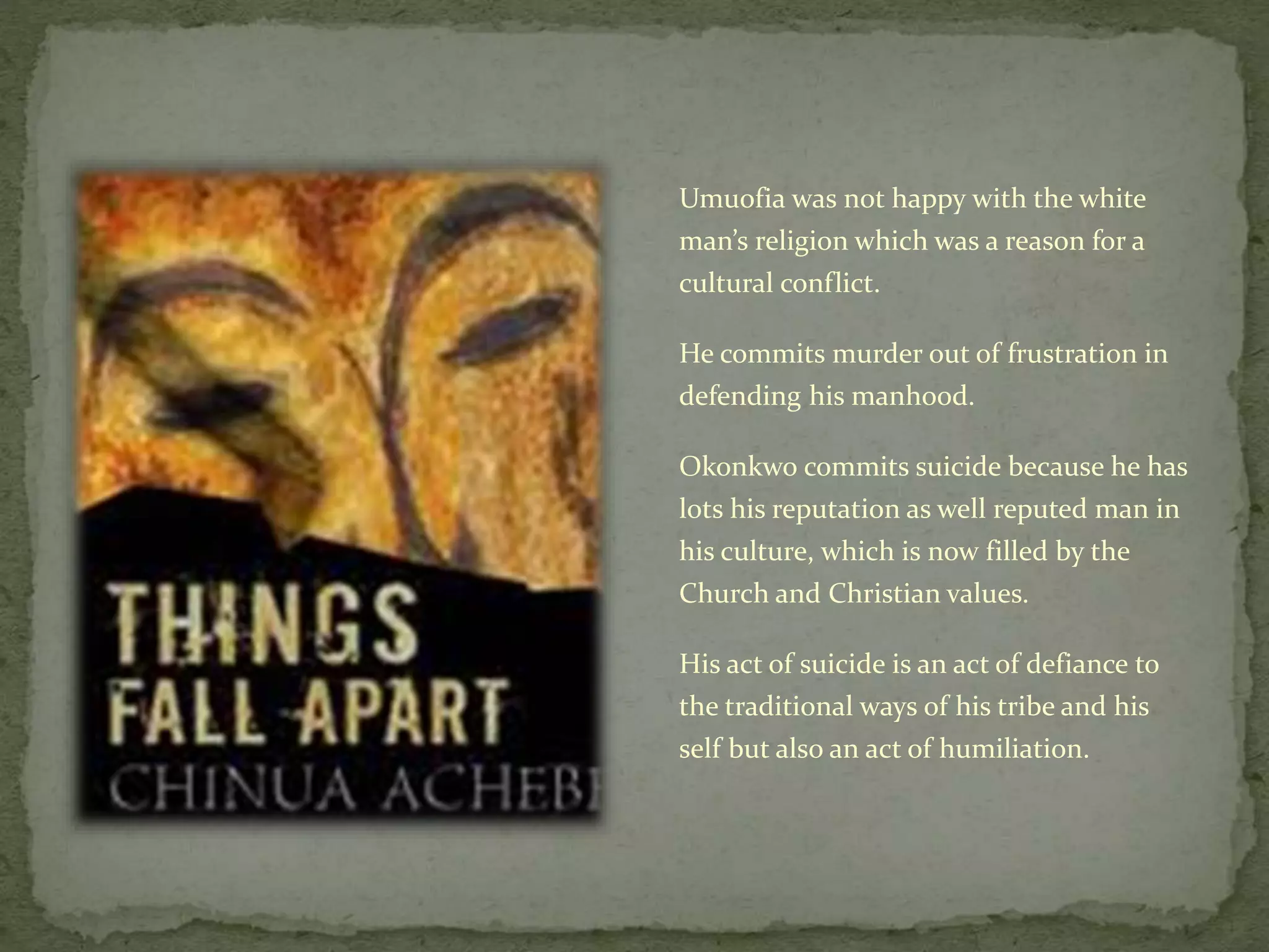 Cultural Conflict in a Things Fall Apart | PPTX