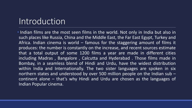 History of Indian Cinema | PPTX