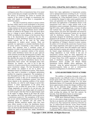 Predicting Post Outage Transmission Line Flows using Linear Distribution Factors | PDF