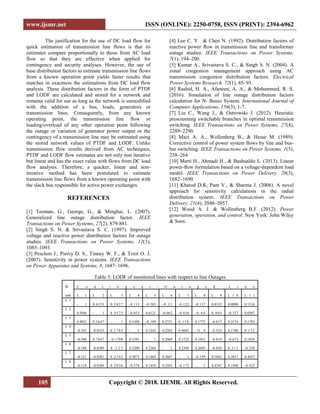 Predicting Post Outage Transmission Line Flows using Linear Distribution Factors | PDF
