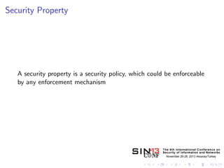 Implementing real-time transactional security property using timed edit automata | PPT