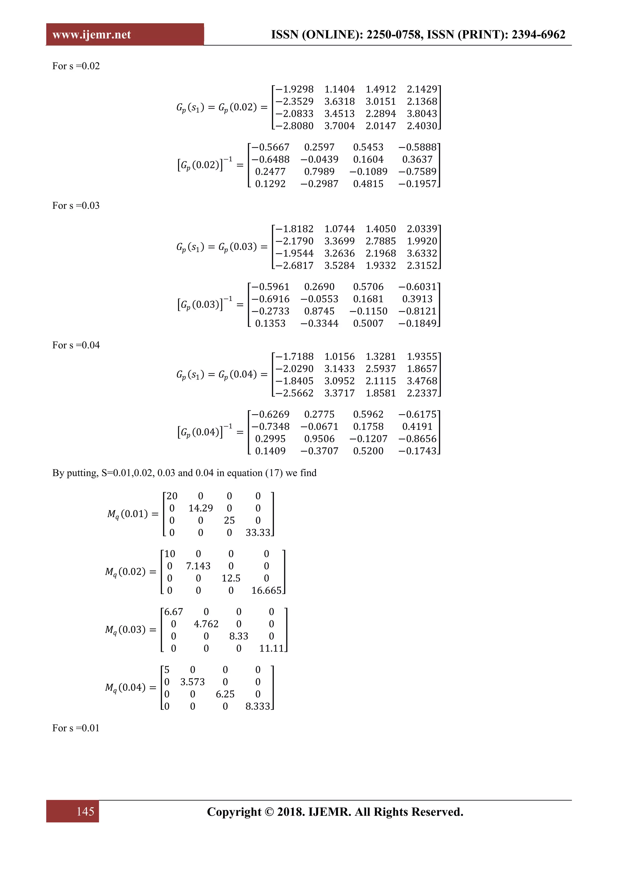 Design of a Controller for MIMO System by using Approximate Model Matching (AMM) Method | PDF