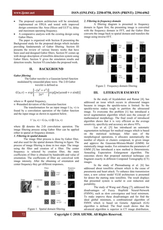 Development and Implementation of VLSI Reconfigurable Architecture for Gabor Filter in Medical ...