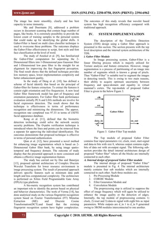 Development and Implementation of VLSI Reconfigurable Architecture for Gabor Filter in Medical ...