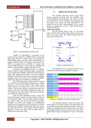 Development and Implementation of VLSI Reconfigurable Architecture for Gabor Filter in Medical ...