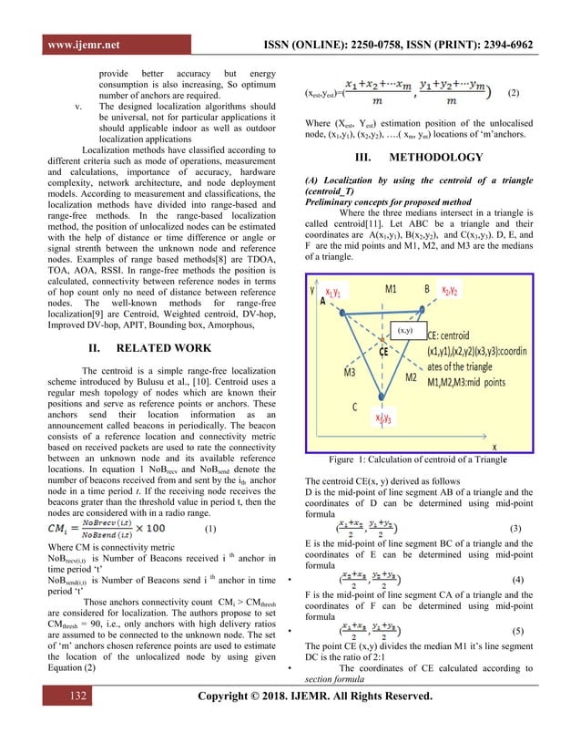 Minimization Of Localization Error Using Connectivity Based Geometrical