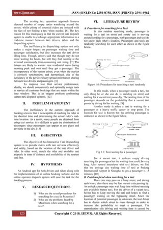 Using an Innovative Model to Automate an Efficient Taxi Dispatching System in Mauritius | PDF