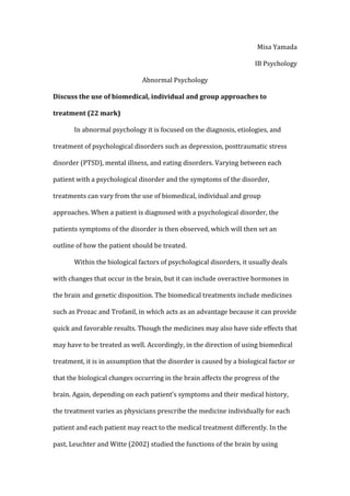 Paper 1 abnormal psych | DOC