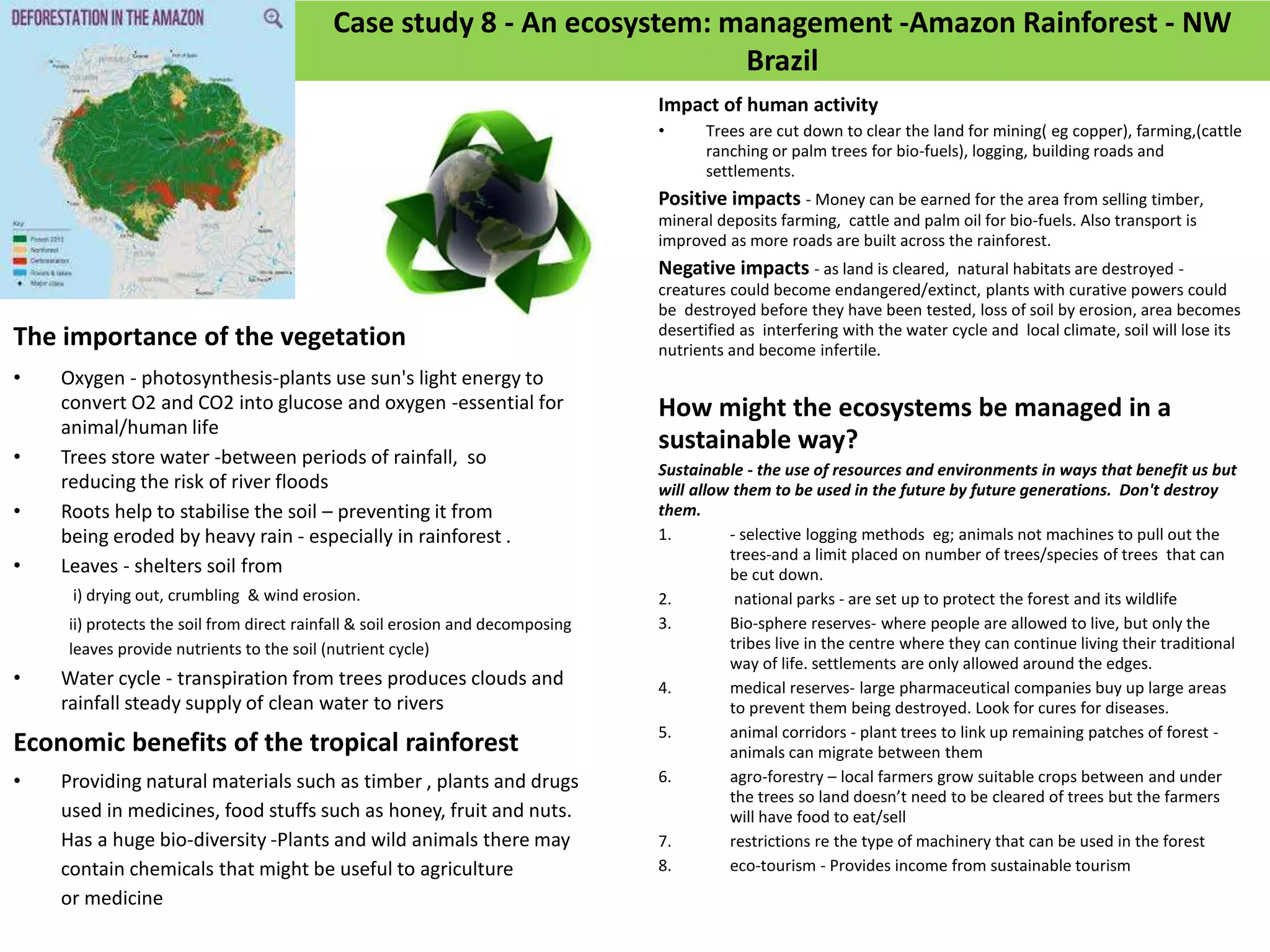 Paper 1 case studies WJEC Geog B GCSE | PPT