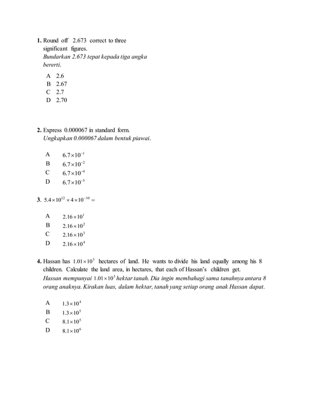 Paper 1 form 4 mid year (complete) | DOCX