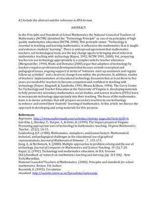 Paper #1 ict in math | PDF