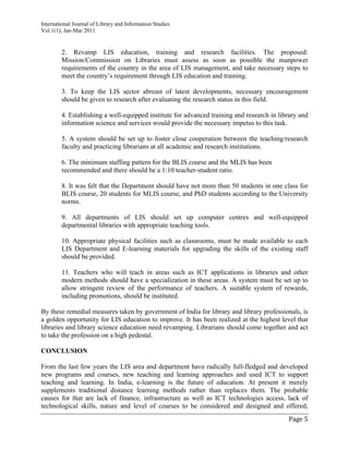 LIS EDUCATION | PDF