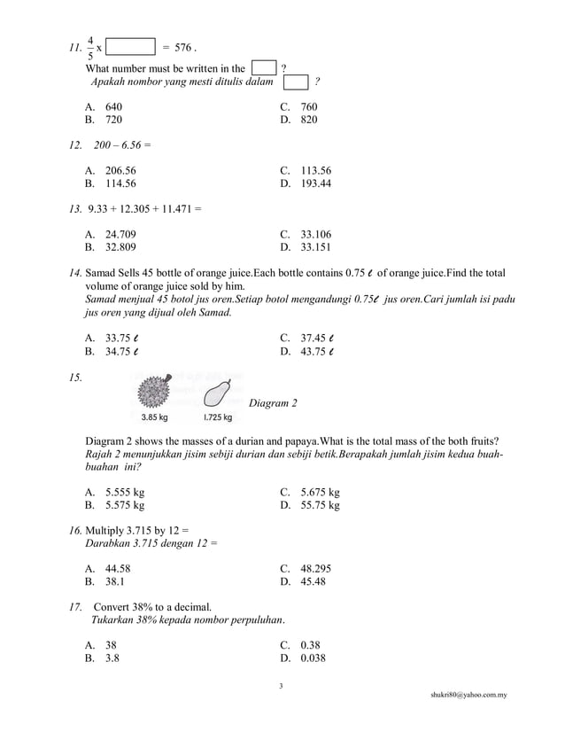 Paper 1 julai 2011 | PDF