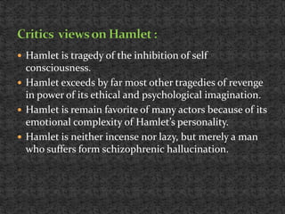 Paper 1 disorganized schizophrenia and hallicinations in Hamlet | PPT