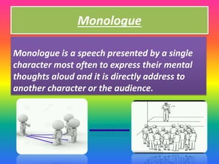 Difference between Soliloquy and Monologue | PPTX