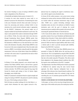 Efficient and stable route selection by using cross layer concept for highly mobile network with ...
