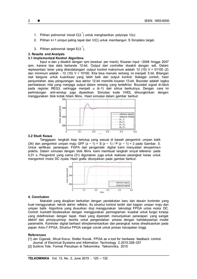 Ringkasan Artikel dari FPGA as a tool for hardware realization of feedback control | PDF