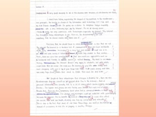 example essay in exam | PPT