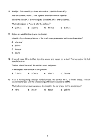 Paper 2.pdf Its a test for IGCSE students of physics for practice | PDF
