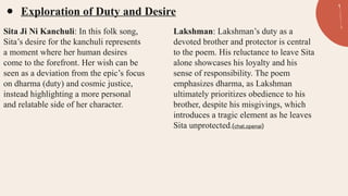 Comparative Analysis of 'Lakshman' . and 'Sita Ji Ni Kanchuli | PPT