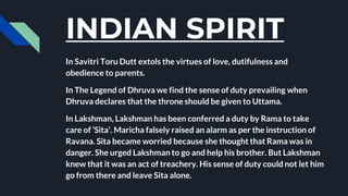 Indianism in the poems of Toru Dutt | PPTX