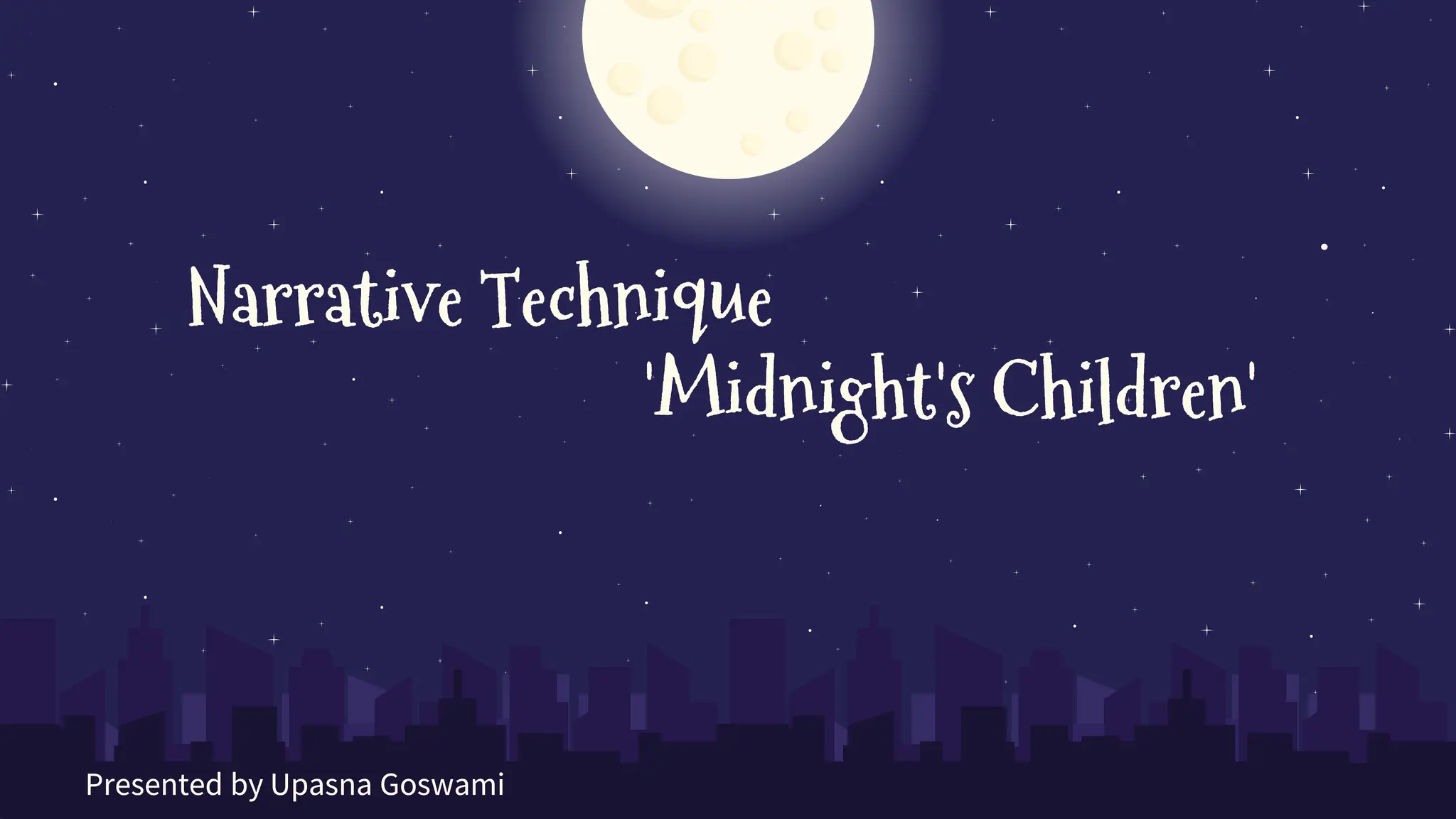 Narrative Technique Midnight's Children202 | PPTX