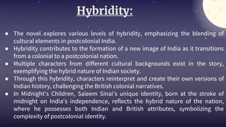 Narrative Technique Midnight's Children202 | PPTX | Fiction | Books and ...