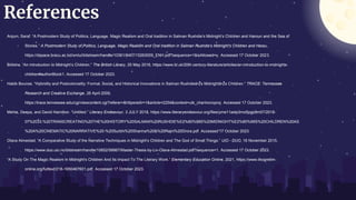 Narrative Technique Midnight's Children202 | PPTX | Fiction | Books and ...