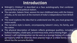 Narrative Technique Midnight's Children202 | PPTX | Fiction | Books and ...