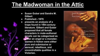 Wide Sargasso Sea : The story of the Madwomen in the attic | PPT