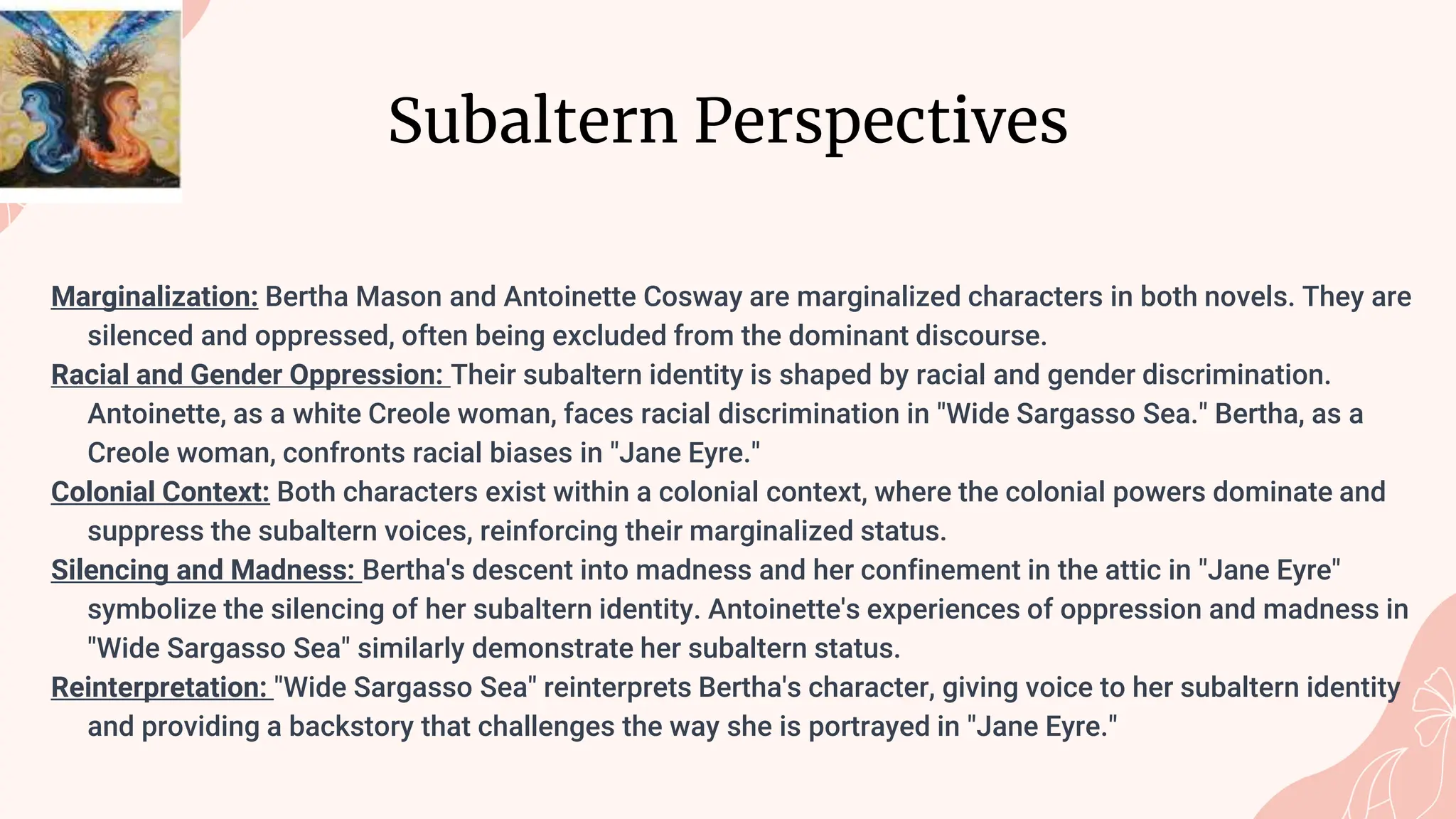 Comparative Analysis of Jane Eyre and Antoinette 203 | PPTX