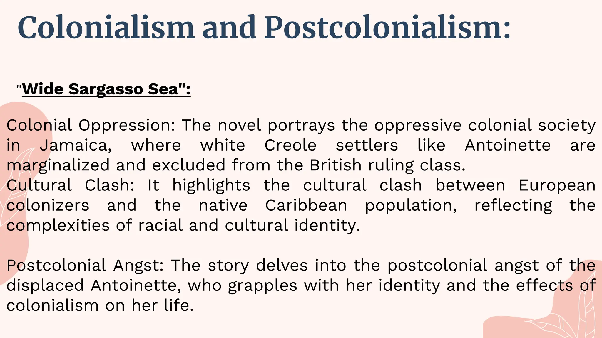 Comparative Analysis of Jane Eyre and Antoinette 203 | PPTX