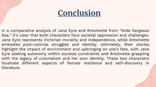 Comparative Analysis of Jane Eyre and Antoinette 203 | PPTX