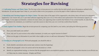 Revising, Editing, and Proofreading Research Methodology | PPTX