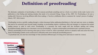 Revising, Editing, and Proofreading Research Methodology | PPTX