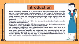 Why Documentation is Necessary in Research? | PPTX