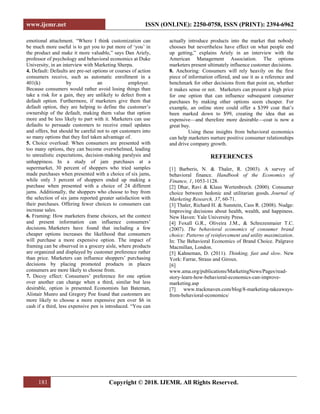 Behavioral Economics in Management Decision Making | PDF