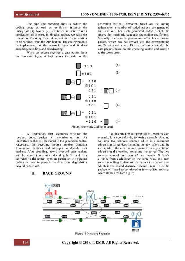 Improving QoS of VANET using Network Coding | PDF