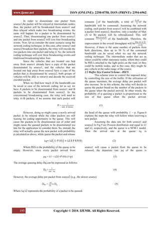 Improving QoS of VANET using Network Coding | PDF