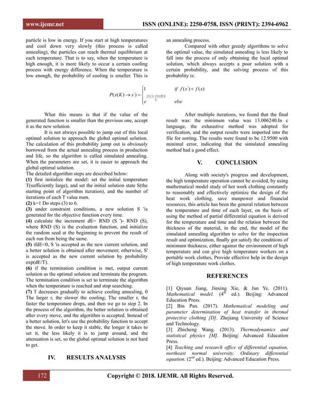 Application Of Nonlinear Programming To Heat Conduction Model Pdf