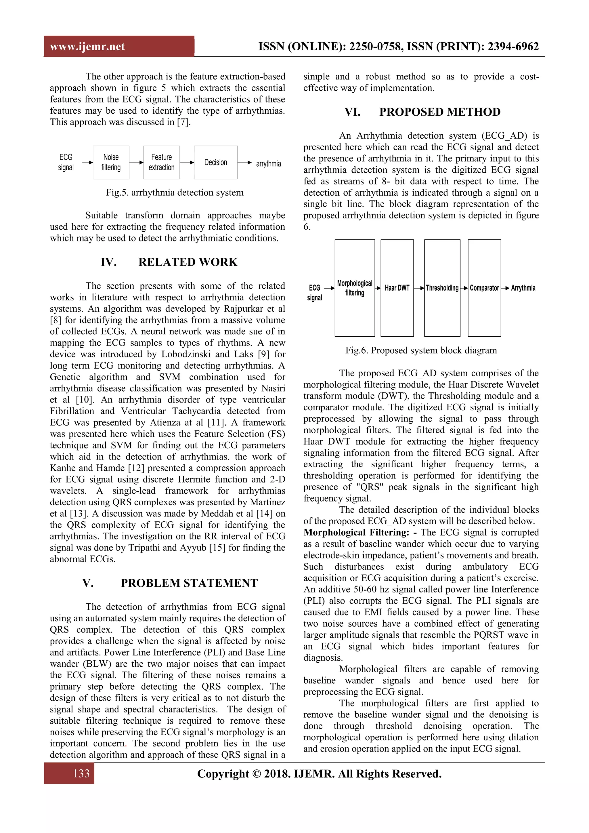 An Electrocardiograph Based Arrythmia Detection System Pdf