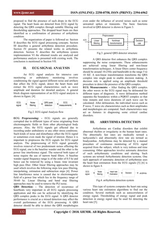 An Electrocardiograph based Arrythmia Detection System | PDF