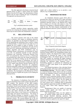 An Electrocardiograph based Arrythmia Detection System | PDF