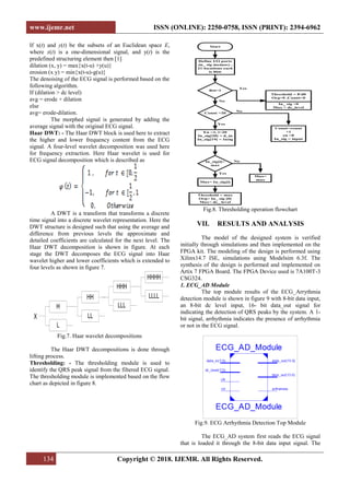 An Electrocardiograph based Arrythmia Detection System | PDF