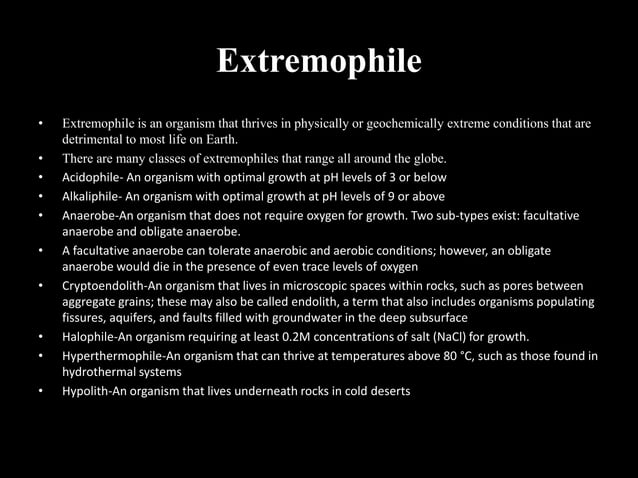 extreme habitats | PPT