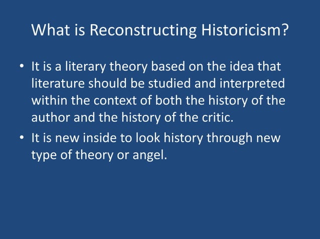 New historicism | PPT
