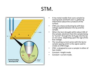 SCANNING PROBE MICROSCOPY . | PPTX