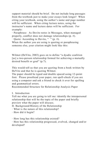 Paper # 2 Relationship Analysis PaperThis paper must focus on .docx