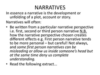 Paper 2 writing section a_narrative_descriptive | PPT