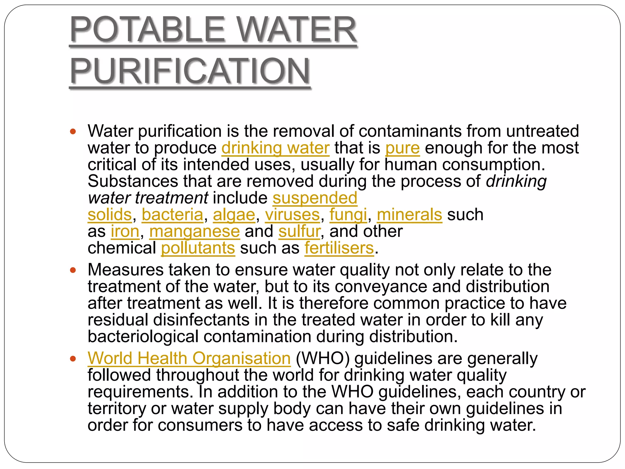 POTABLE WATER | PPTX